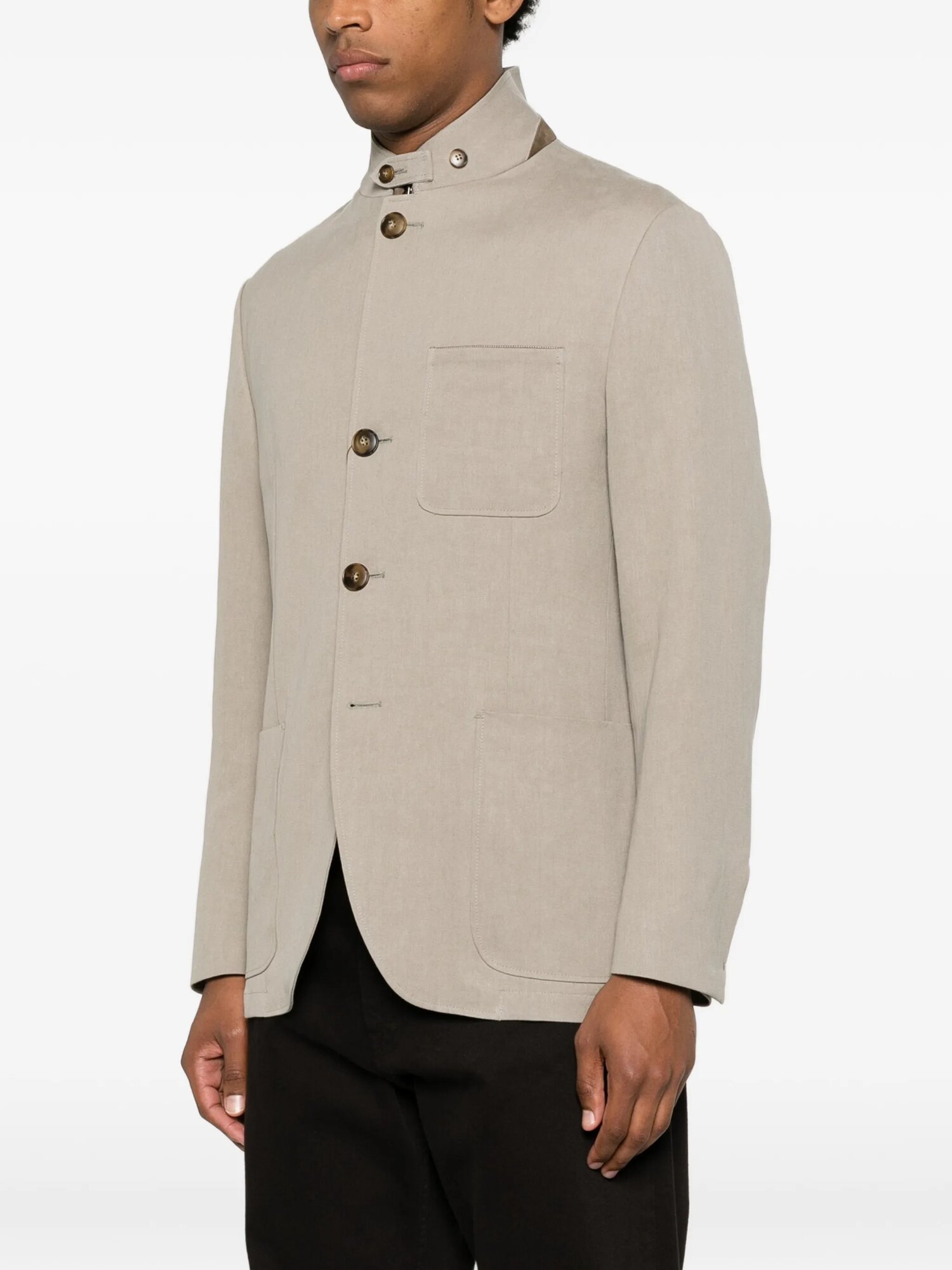 Куртка Canali High-neck button-fastening jacket, размер 50 — фото 1