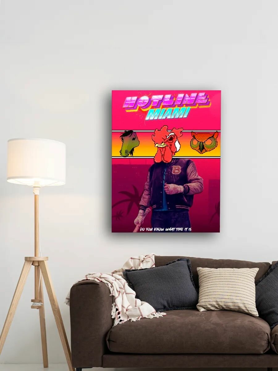 Постеры на стену Hotline Miami, , плакат 1шт, А3 размер. — фото 1