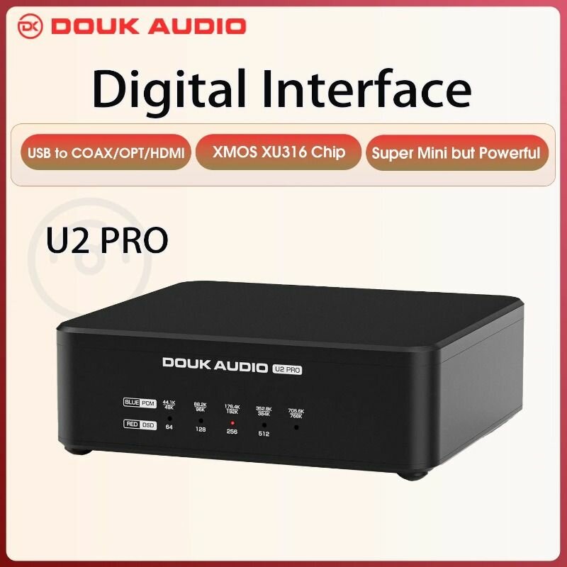 Douk Audio U2 PRO — USB‑оптический коаксиальный адаптер, поддерживающий кодек DSD512 — фото 1