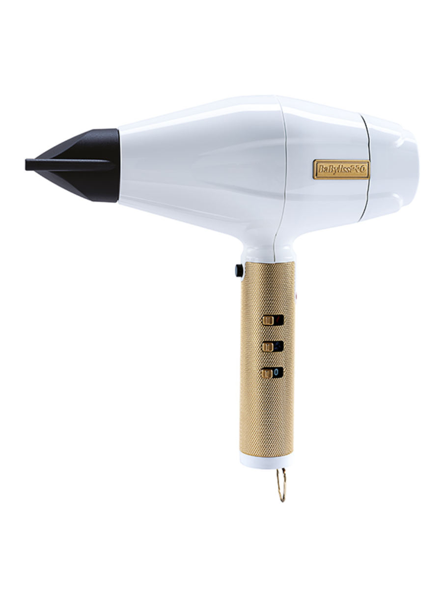 Фен Babyliss Pro Whitefx 4artist Fxbdw1e, цифровой мотор, 2200вт, ионизация, 2 насадки+ диффузор