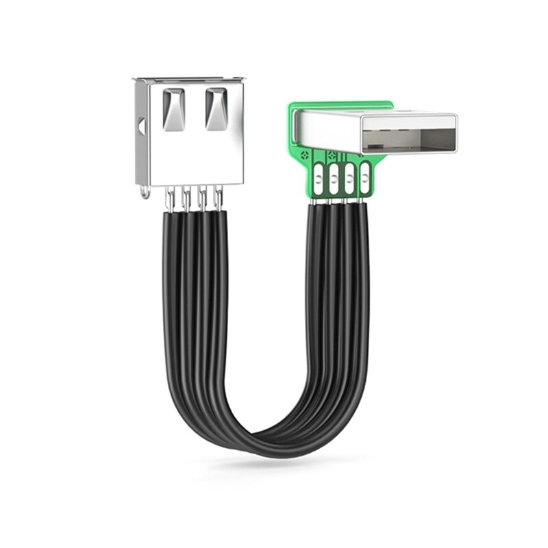 Удлинитель USB2.0 плоский силиконовый шнур длиной 0,5 м