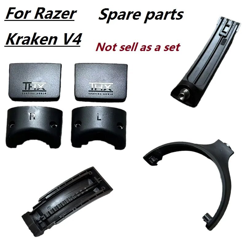 Оригинальная пластиковая пряжка петли для Razer Kraken V4, замена игровой гарнитуры, запасные части, пластиковый кронштейн петли