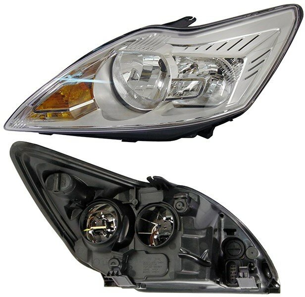 Фара SAT ST-431-1181LMLDEM1 Ford Focus 07-11 слева/ Галоген/ С электрокорректором