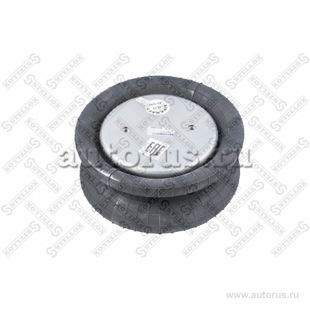 Пневмоподушка в сборе 2B-220-3 В:2отв. M10 1отв-шт. M12 Н:2отв. М10 2 STELLOX 84-00112-SX