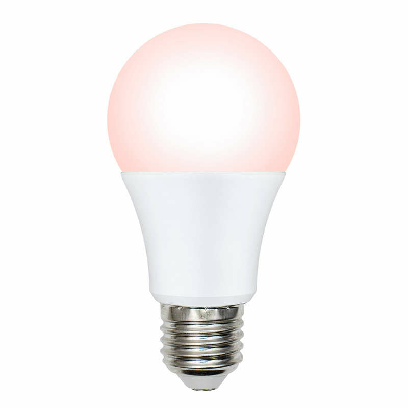 Лампа светодиодная LED-A60-9W/SCEP/E27/FR/DIM IP65 PLO65WH для яйценоскости диммир. Uniel UL-00003189