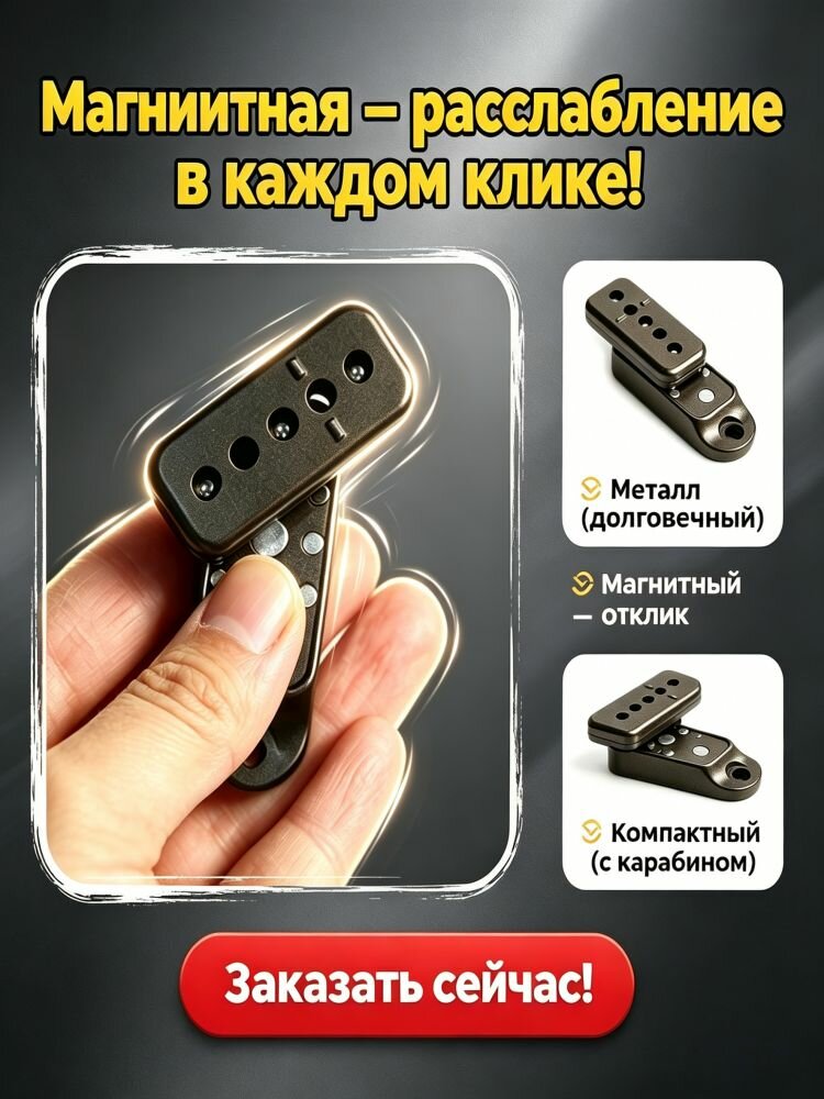 Антистрессовая-игрушка: металлический фиджет с магнитным механизмом тактильное расслабление для EDC