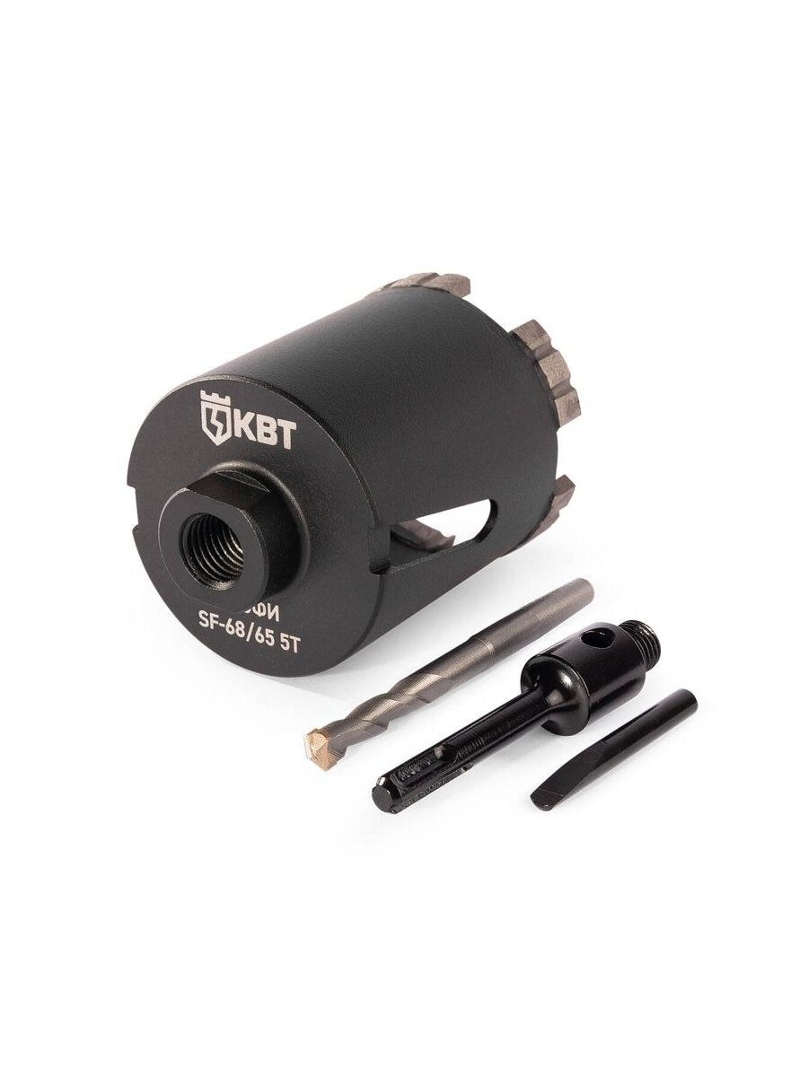 Коронка SF-68/65 5T с адаптером SDS-Plus профи КВТ 102560