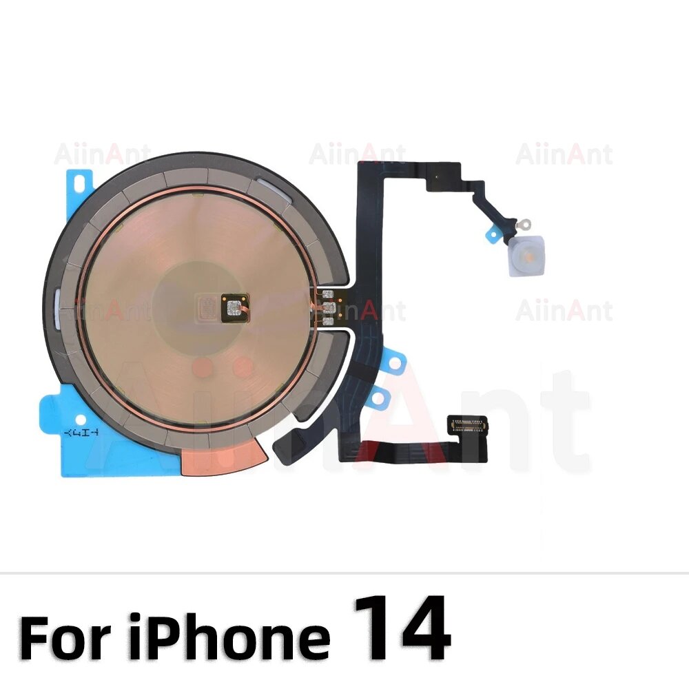 100% тестирование AiinAnt Power Volume Flash Light NFC Гибкий кабель для беспроводной зарядки для iPhone 12, 13, 14, 15, Pro Max Mini Plus, запчасти Sapre