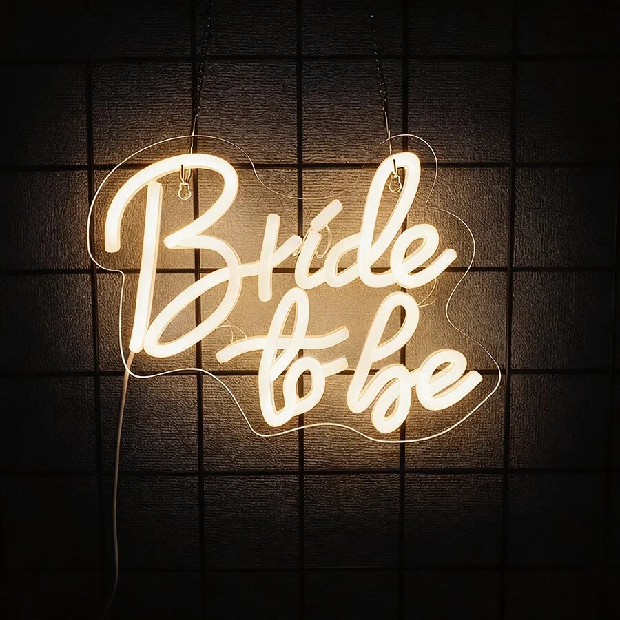Неоновая вывеска Bride to be, цвет H