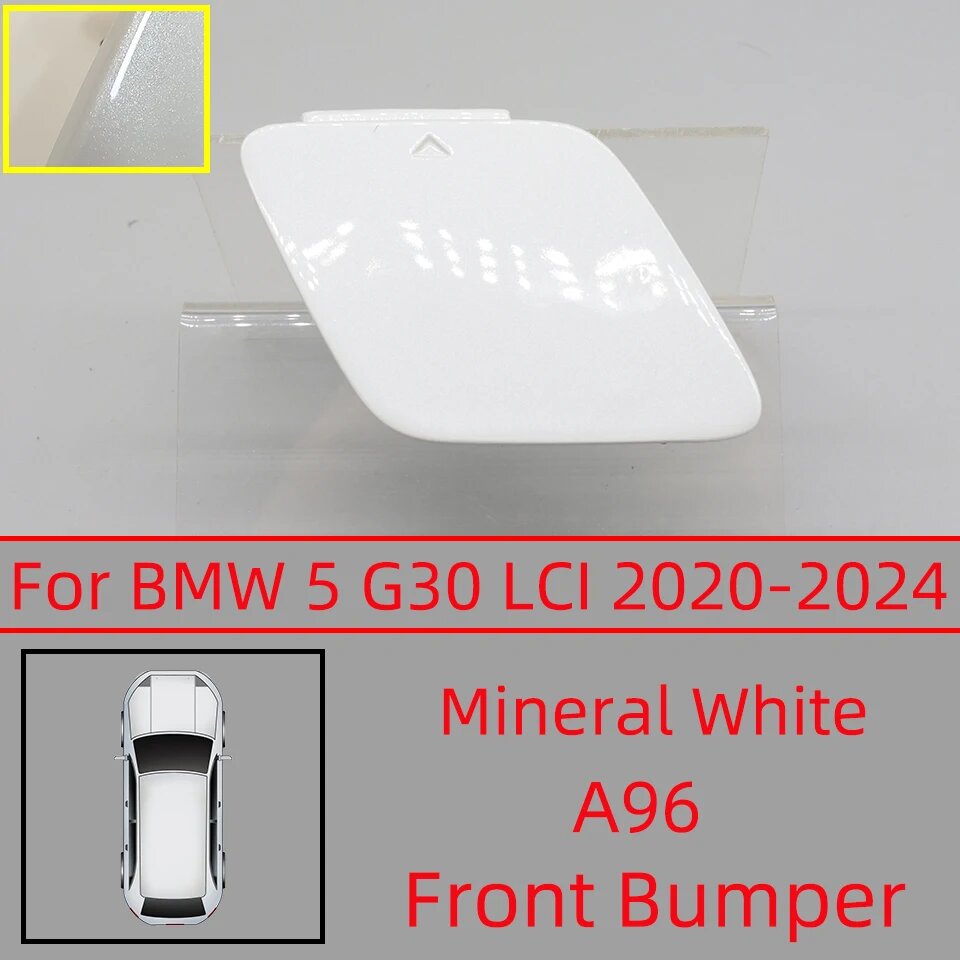 Крышка буксировочного крюка BMW 5 G30 LCI 2020-2024, Mineral White