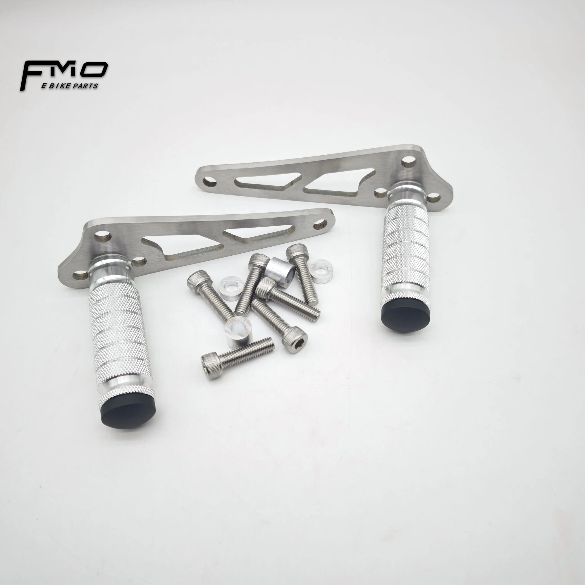 Подножки FMO Talaria XXX Stunt Foot Pegs Foot Locks - серебристые, пара (левая и правая)