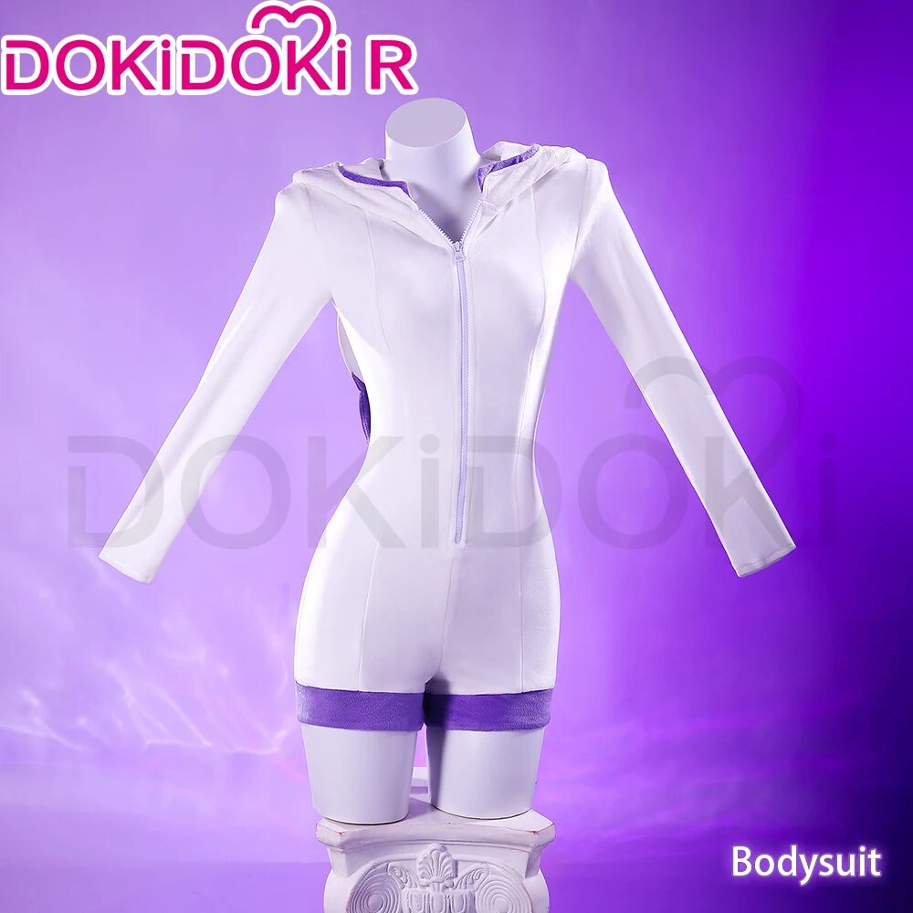 Косплей костюм DokiDoki-R белый, XXXL, Bodysuit Only