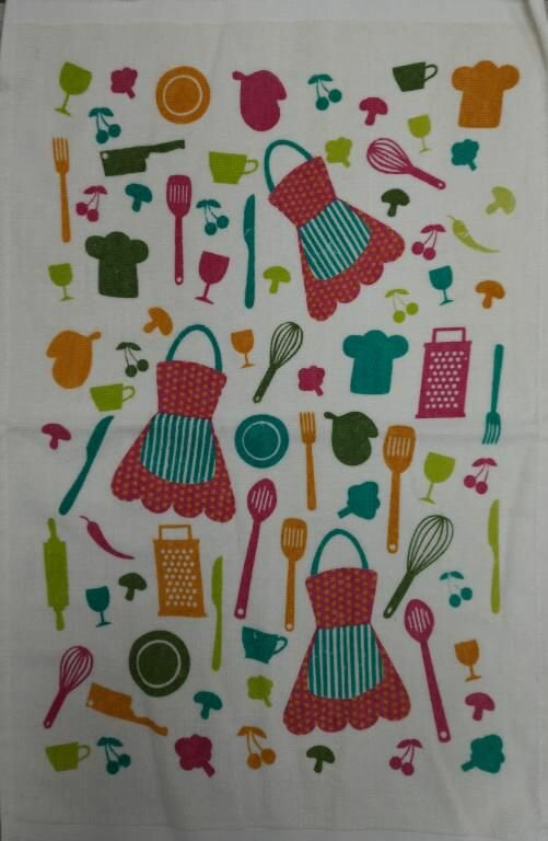Кухонное полотенце с бахромой "AKIPEK" 40x60 см 100% хлопок кухня фартук (1 шт.)