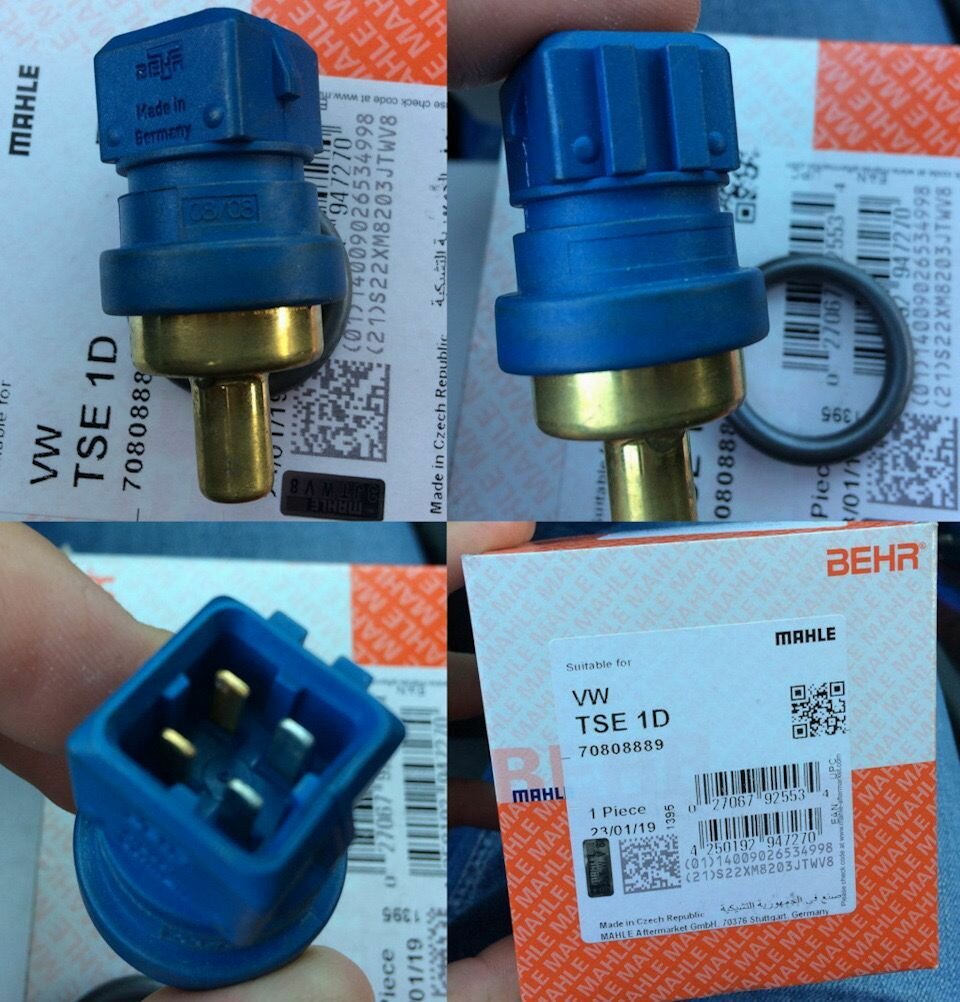 MAHLE/KNECHT TSE1D Датчик температуры охлаждающей жидкости для AUDI/VW A4/A6/A8/POLO 94>
