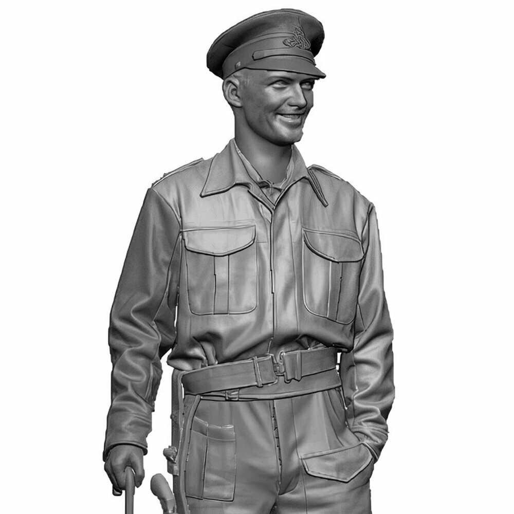 Фигурка солдата ZKBOZK 1/35, резиновая, британский офицер