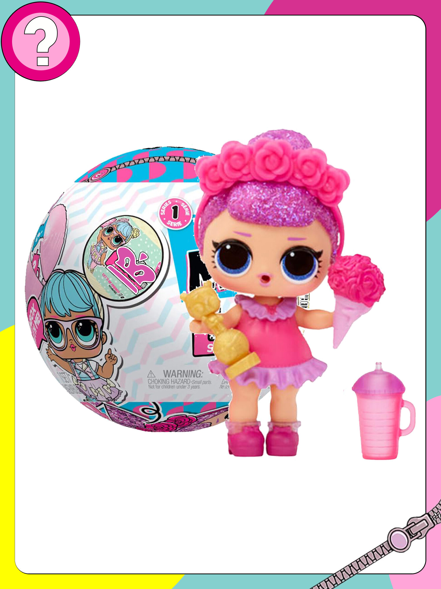 ЛОЛ SOOO Mini Кукла в форме шара подарок для детей от 3 лет