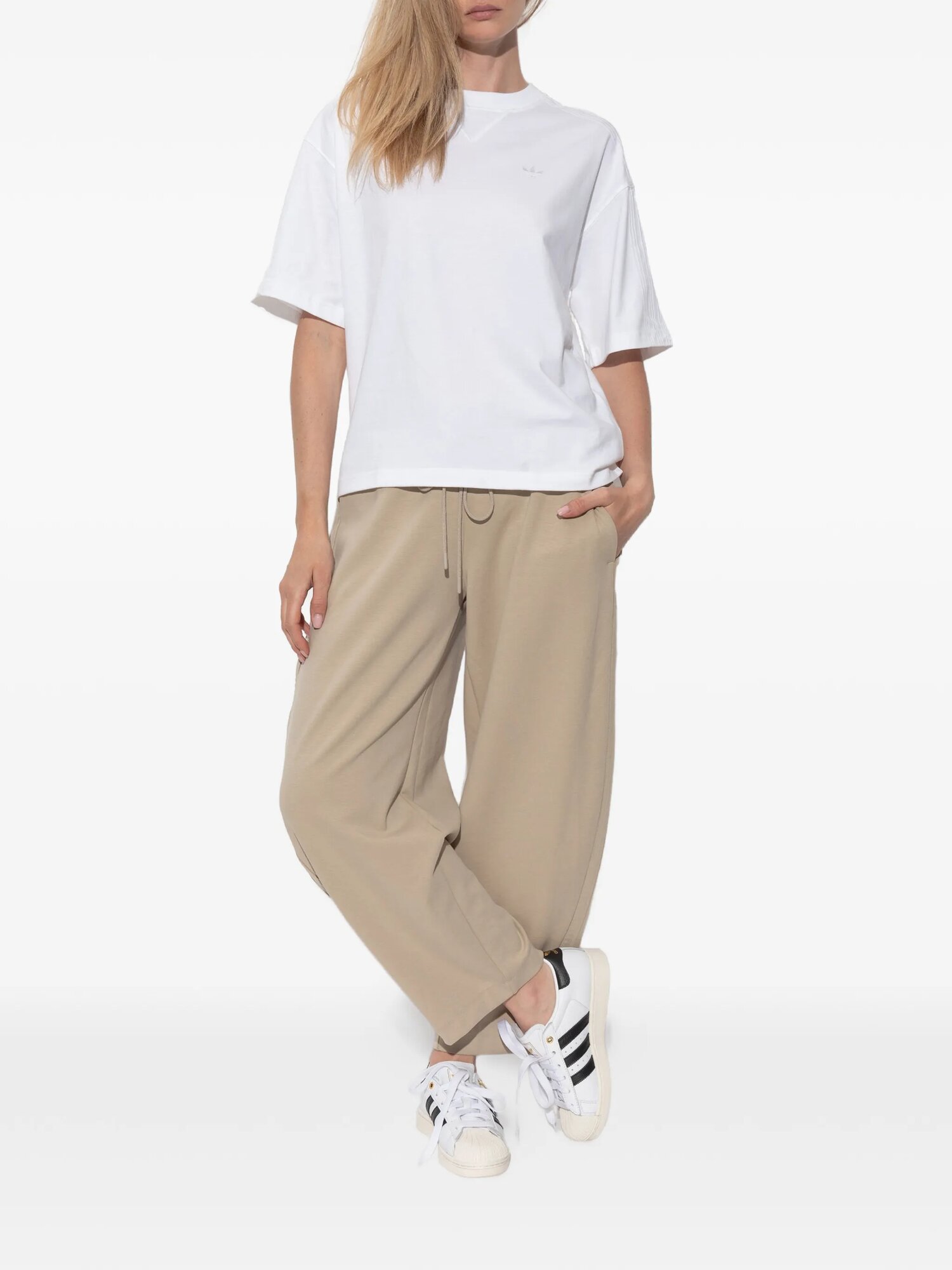 Брюки adidas Drawstring track pants, размер 26 GER, разноцветный — фото 1