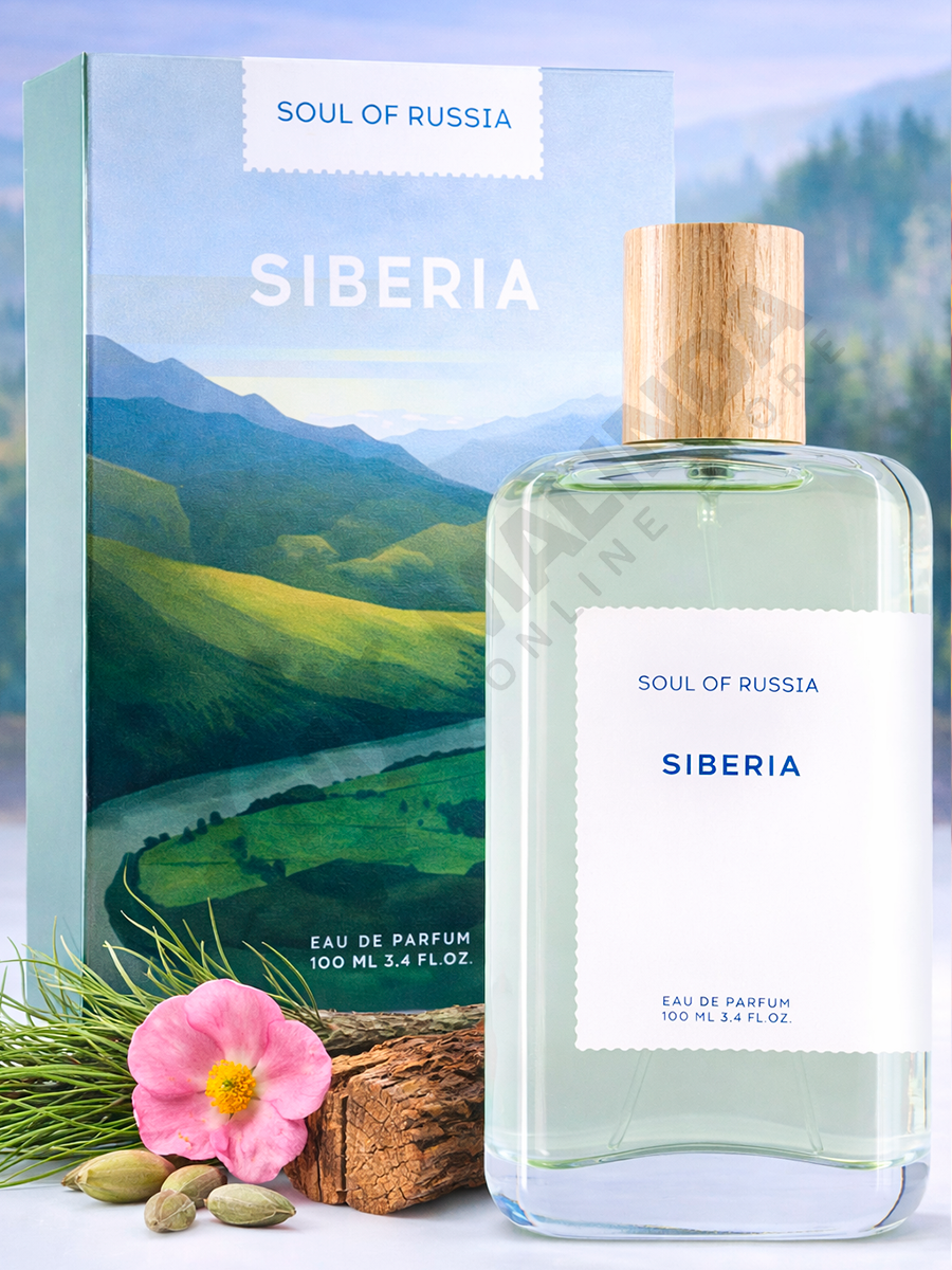 Парфюмерная вода Soul Of Russia "Siberia", унисекс, древесные ноты, 100 мл