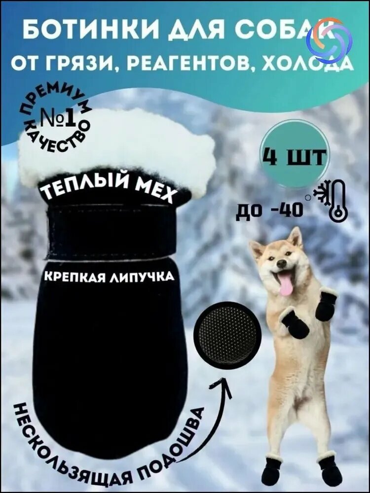 Популярная обувь для собак на липучках