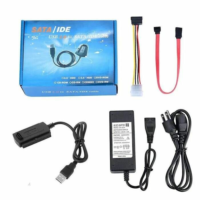 Переходник USB 2.0 to SATA/IDE для жестких дисков 2.5'/3.5' HDD SSD