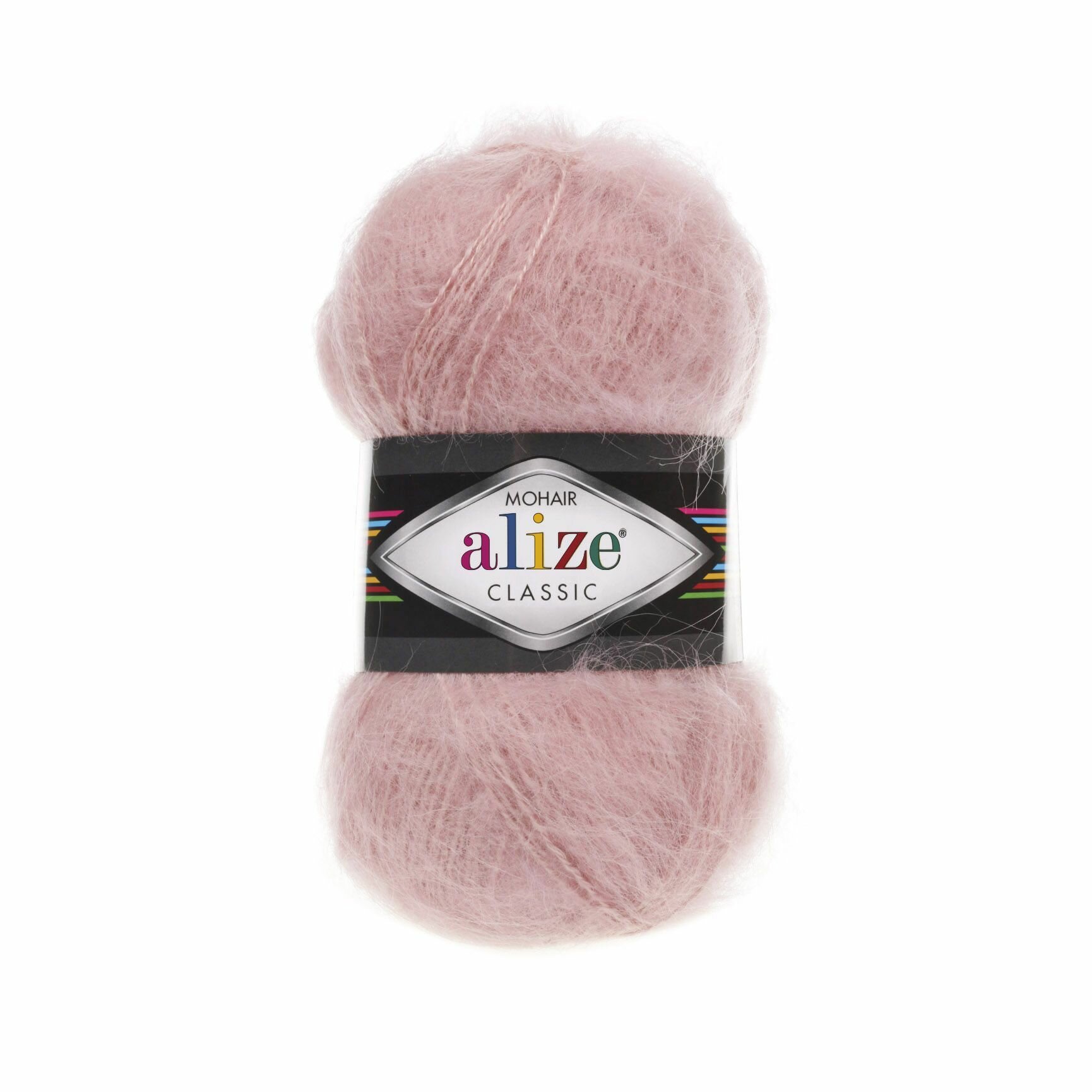 Мохер классик (Mohair classic NEW) упаковка 5 мотков 100 г. 200 м. 25% мохер 24% шерсть 51% акрил цвет 161 пудра