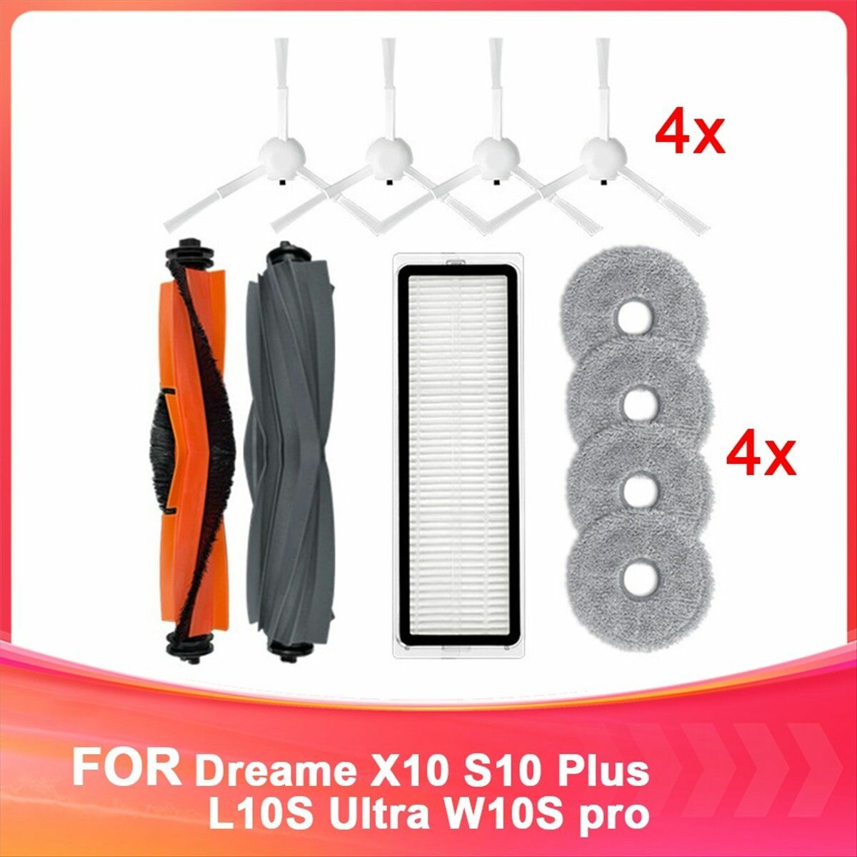 Запасная Резиновая Щетка Dream X10 S10 Plus L10S Ultra W10S Pro