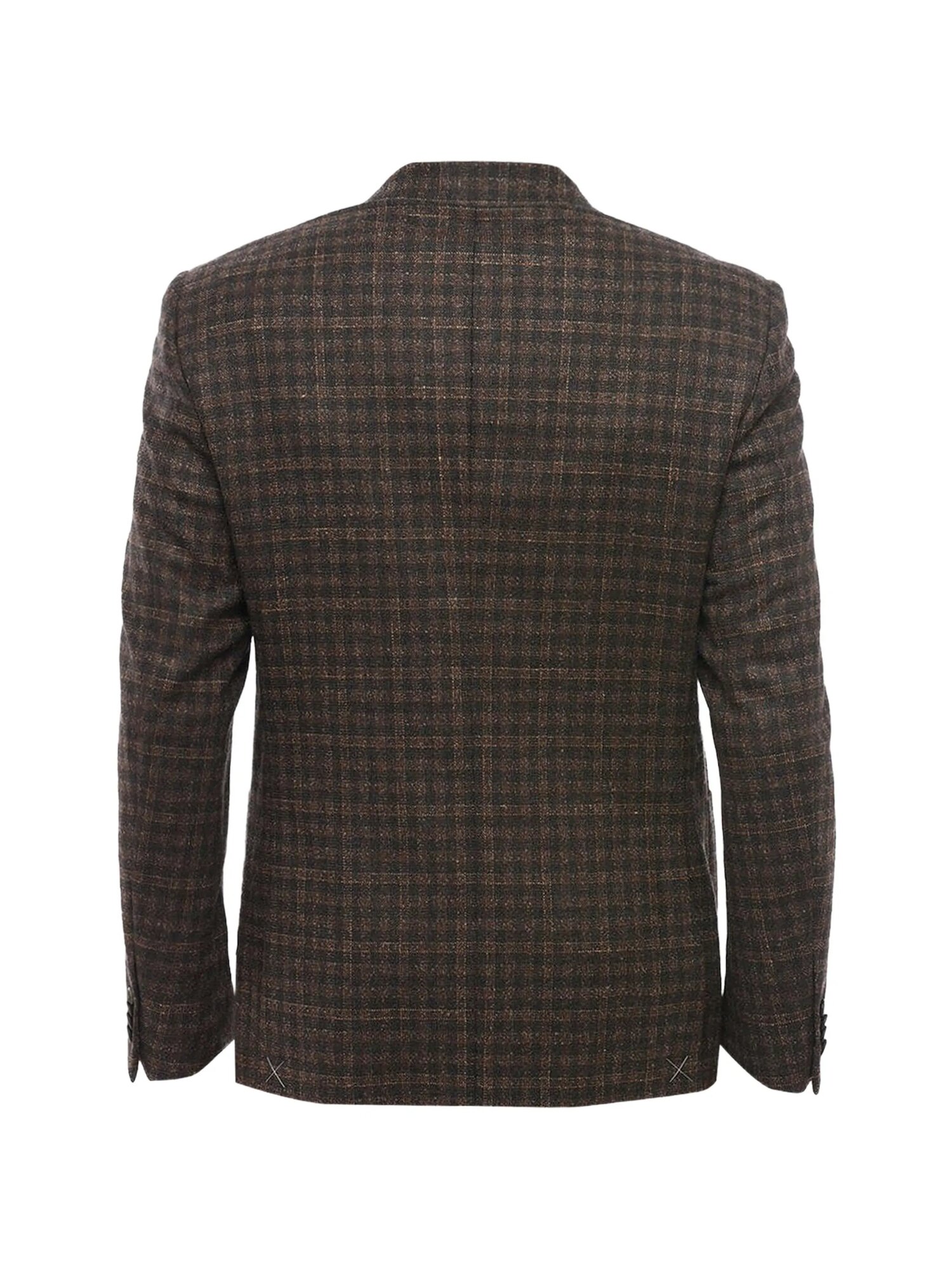 Пиджак Corneliani Checked patch-pocket blazer, размер 50, brown — фото 1