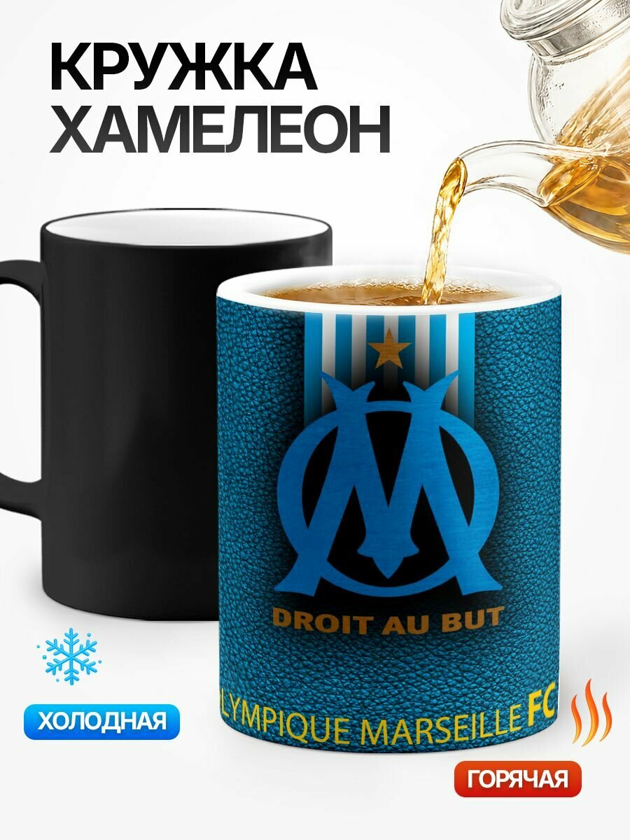 Кружка хамелеон Olympique de Marseille Марсель