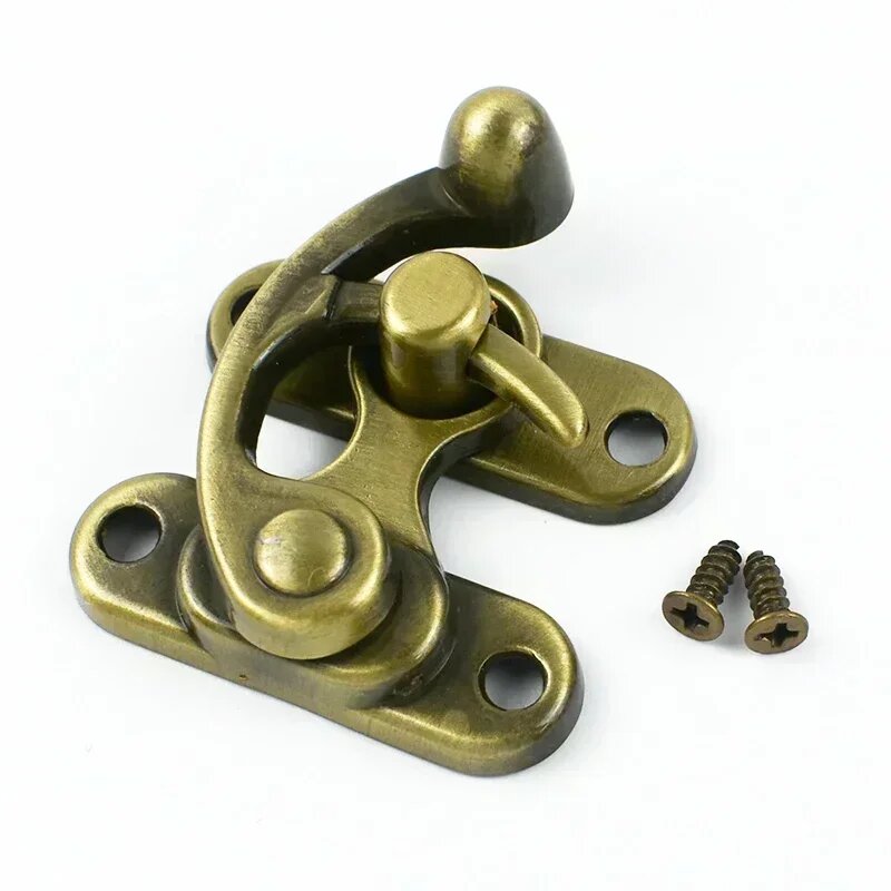 Металлические защелки для сумок Meetee Бежевый, 2Pcs, Brass
