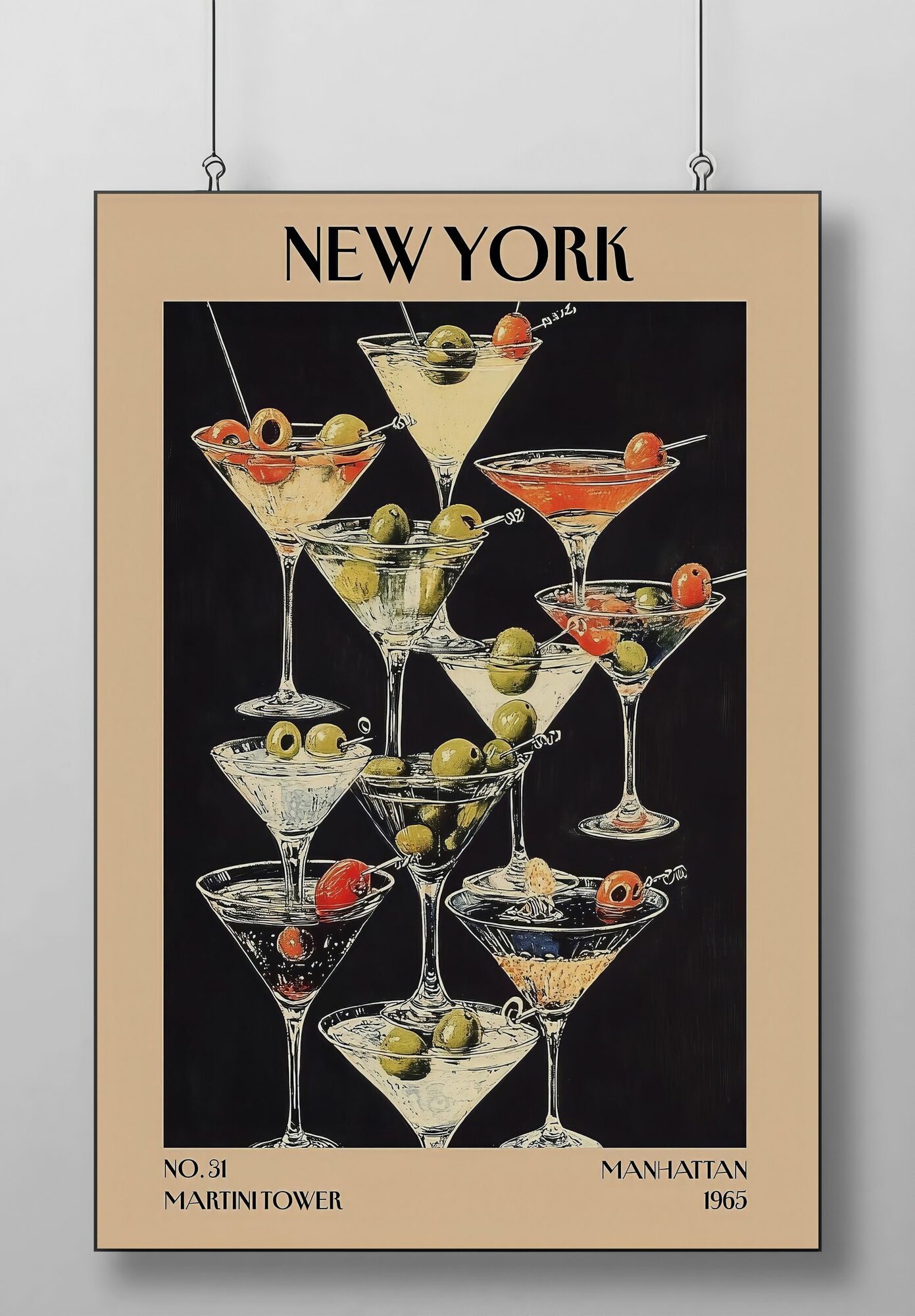 Постер / Плакат На Стену Интерьерный Мартини (Martini)