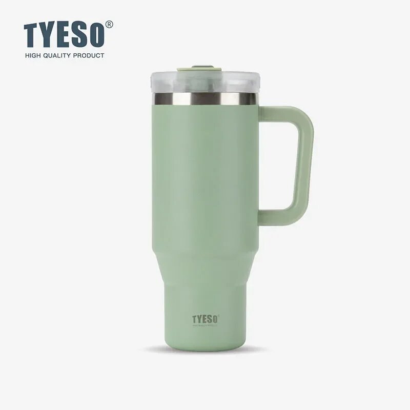 TYESO Термокружка из нержавеющей стали 900/1200 мл 1200ML, Light Green