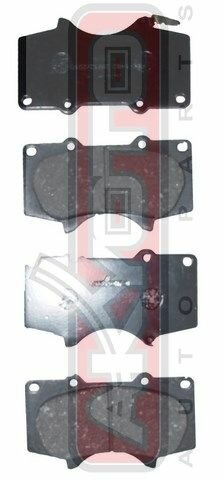 Тормозные колодки дисковые передние для а/м Toyota Land Cruiser Prado, Akyoto AKD1482