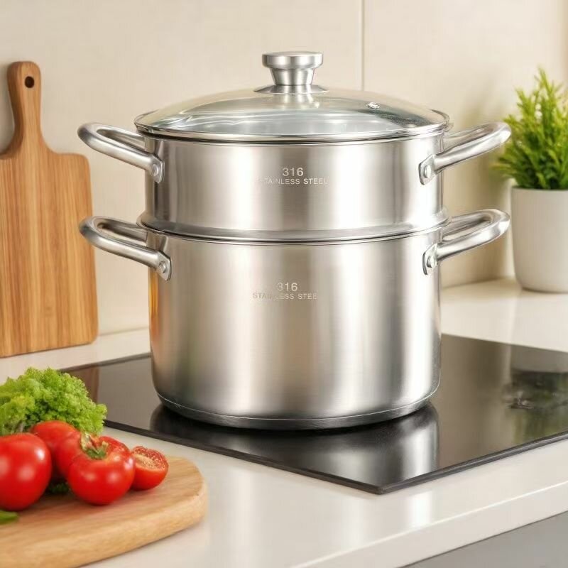 Кастрюля Fissler из нержавеющей стали, 2 шт, кухонная посуда, подарок для кулинаров