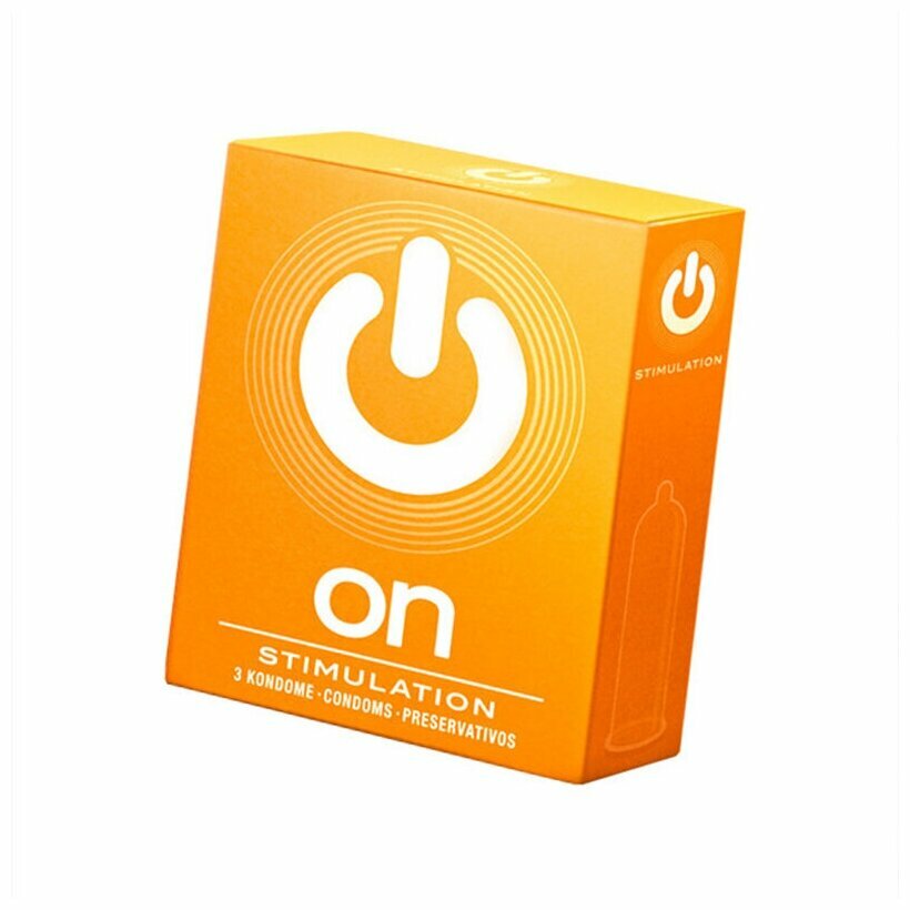 Презервативы ON) Stimulation №3 - с точками (ширина 54 mm) 378
