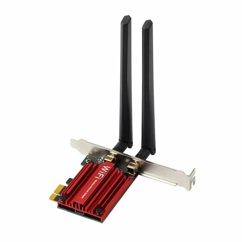 Беспроводной адаптер Wi-Fi 6 MT7921 PCI Express 1800 Мбит/с, Bluetooth 5.2, двухдиапазонная сетевая карта Wi-Fi 802.11AX/AC, операционная система Windows 10 11