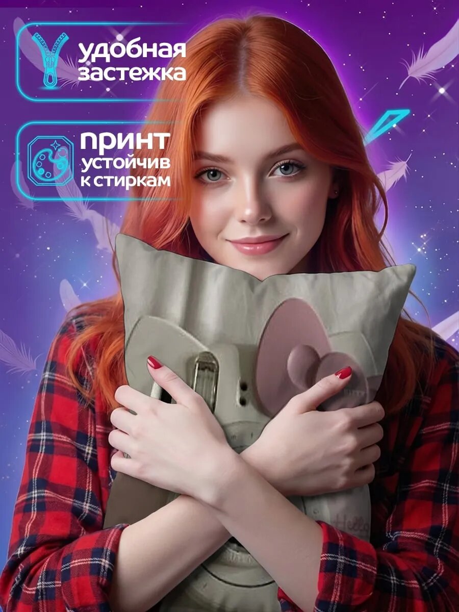 Подушка дакимакура Hello Kitty камера — фото 1