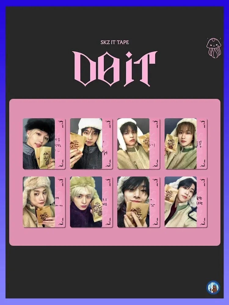 Фотокарточки Stray Kids DO IT (Фан-встреча, Набор 8 карточек, Коллекционные)