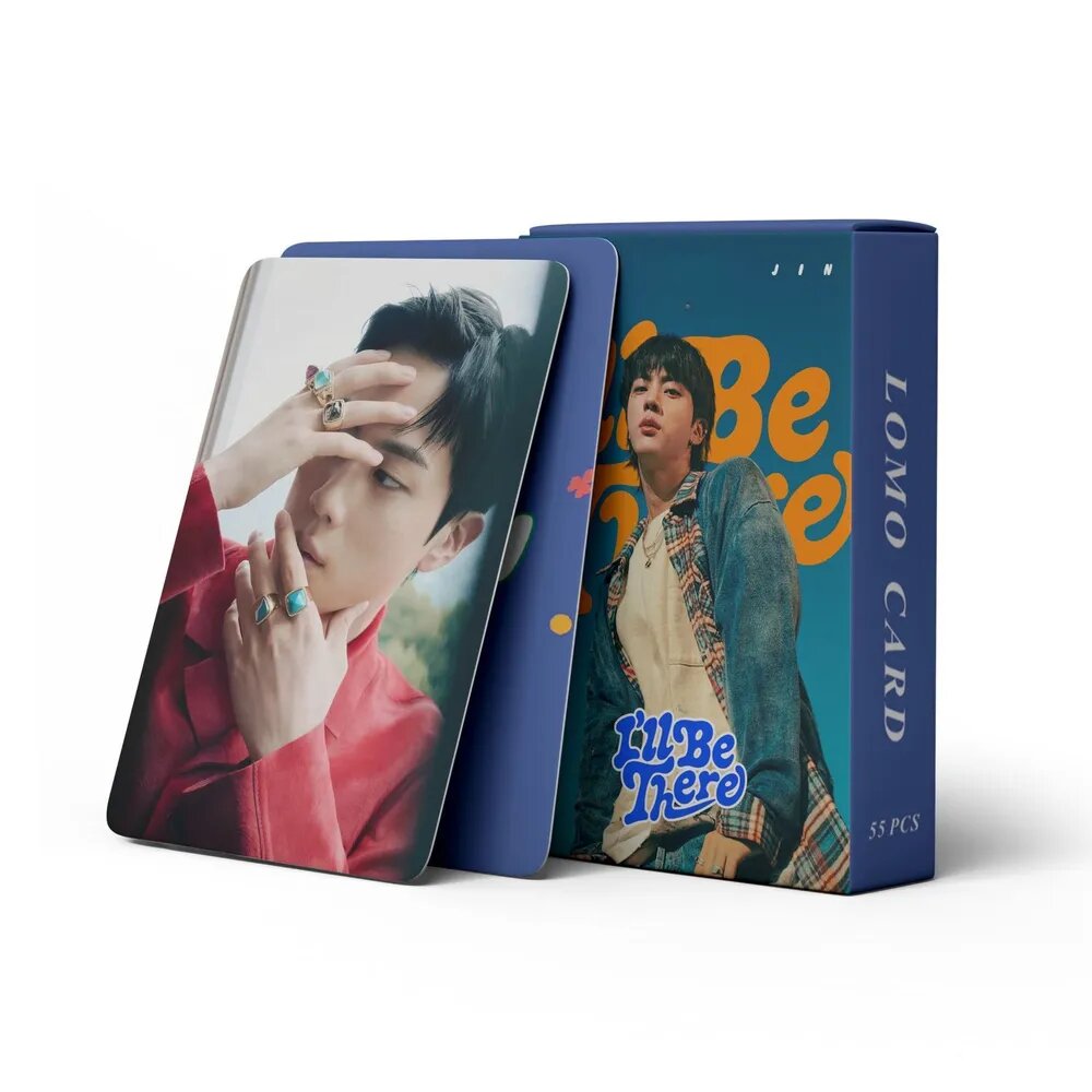 Карта BTS JIN, Лазерная фотокарта HAPPY
