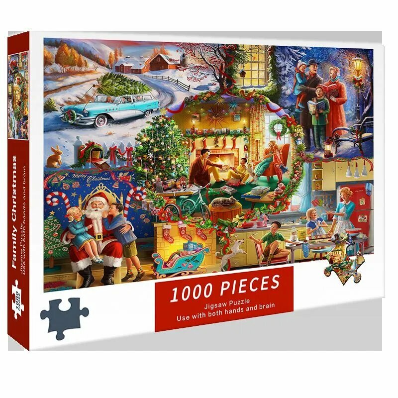 Пазл "Рождественская семья", 1000 деталей