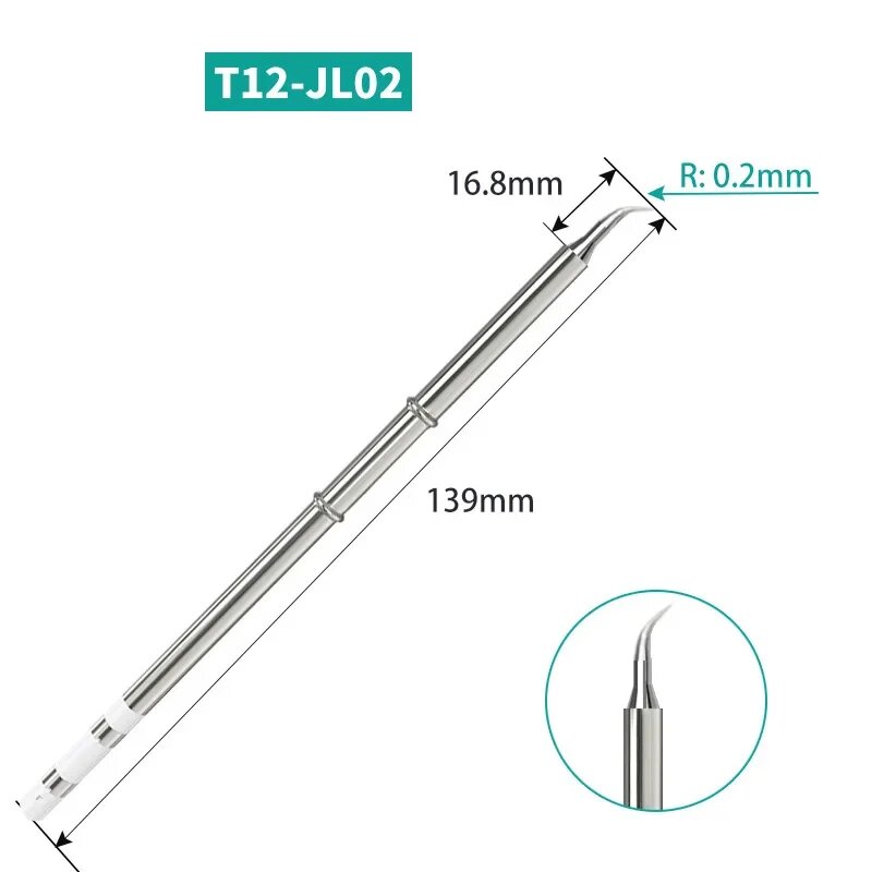 Наконечник паяльника T12-JL02, R: 0.2mm