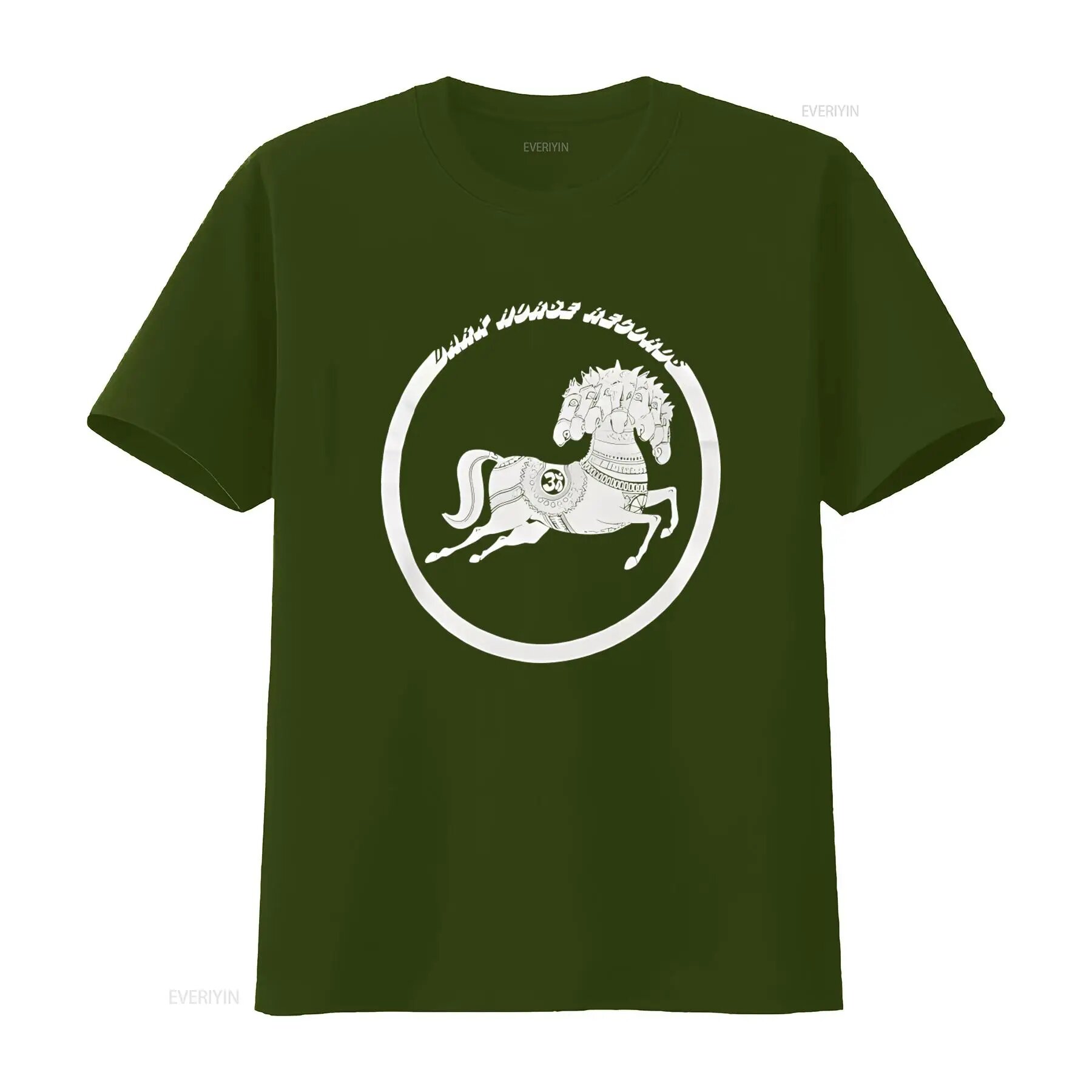 Мужская футболка George Harrison Dark Horse чёрная XL, Зеленый, ArmyGreen