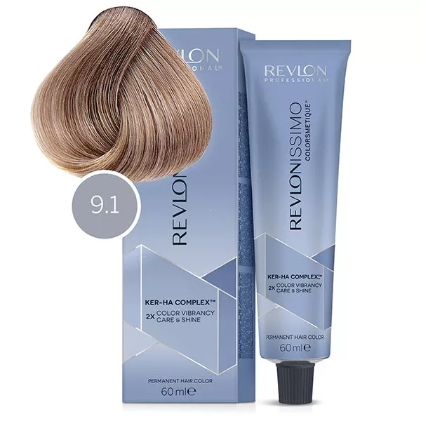 Revlon Professional Revlonissimo Colorsmetique Краска для волос оттенок 9-1 (очень светлый блондин пепельный)