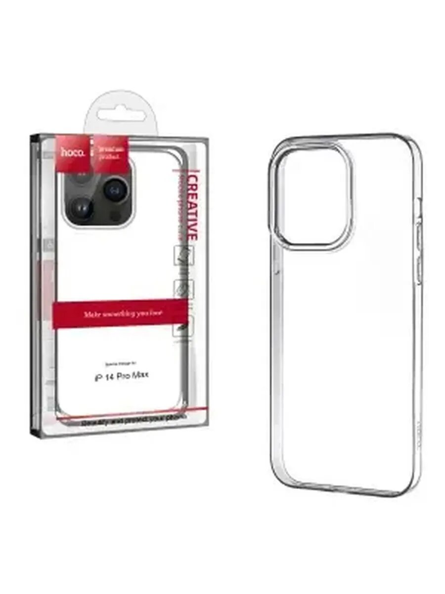 Прозрачный чехол для iPhone 14 Pro Max Hoco TPU