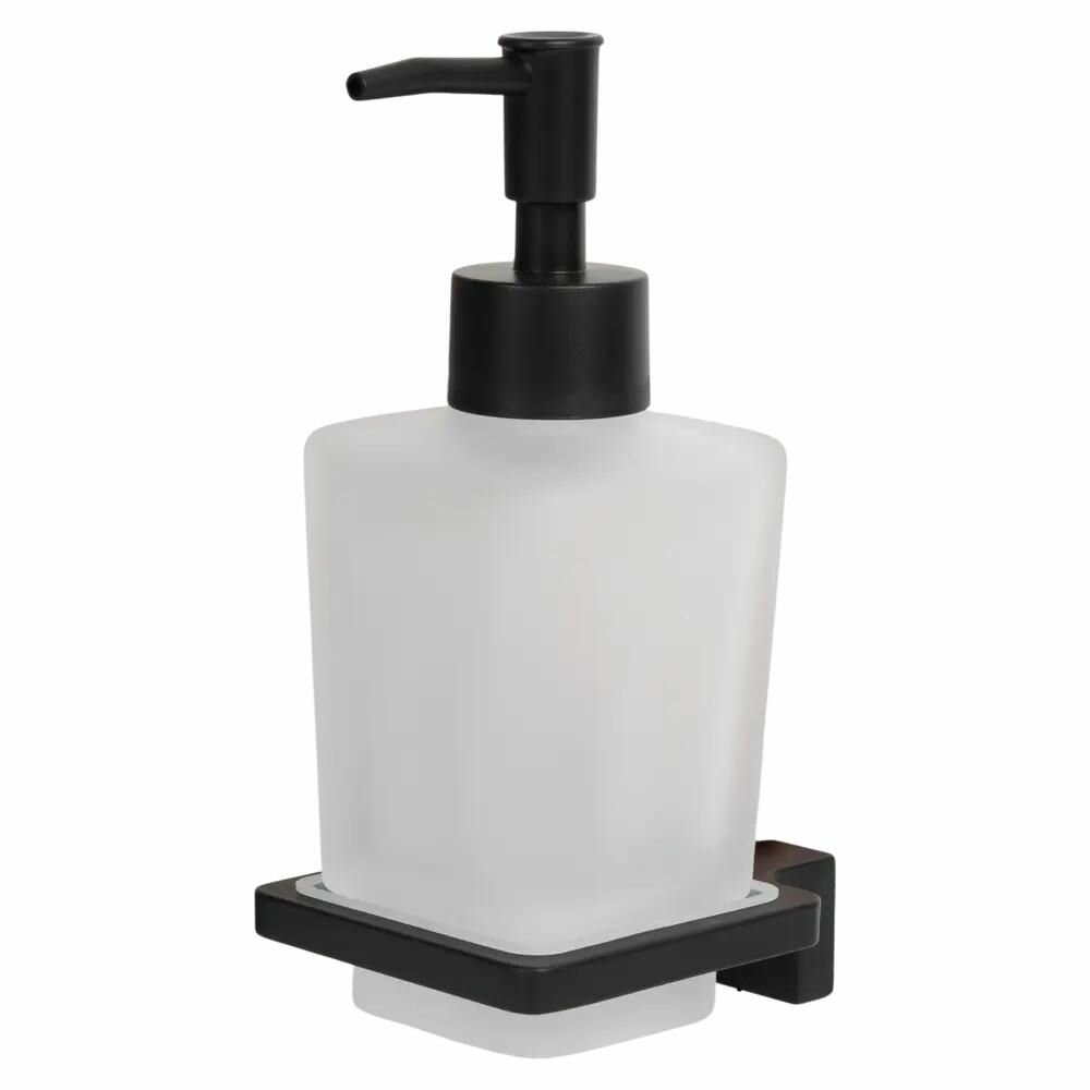 Дозатор для жидкого мыла Swensa Lucid SWR-5400-04-BLK, подвесной, цвет прозрачный/черный