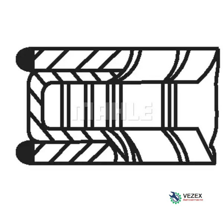 MAHLE 03301N2 Комплект поршневых колец