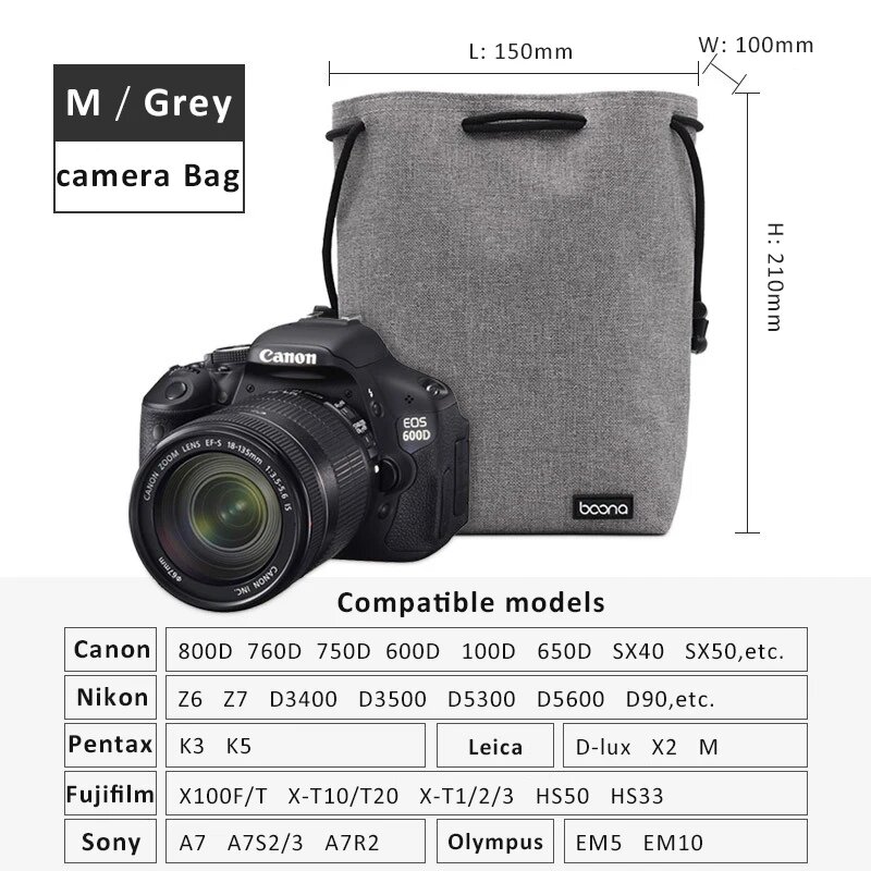 Водонепроницаемая сумка для DSLR камеры BOONA H007 Gray