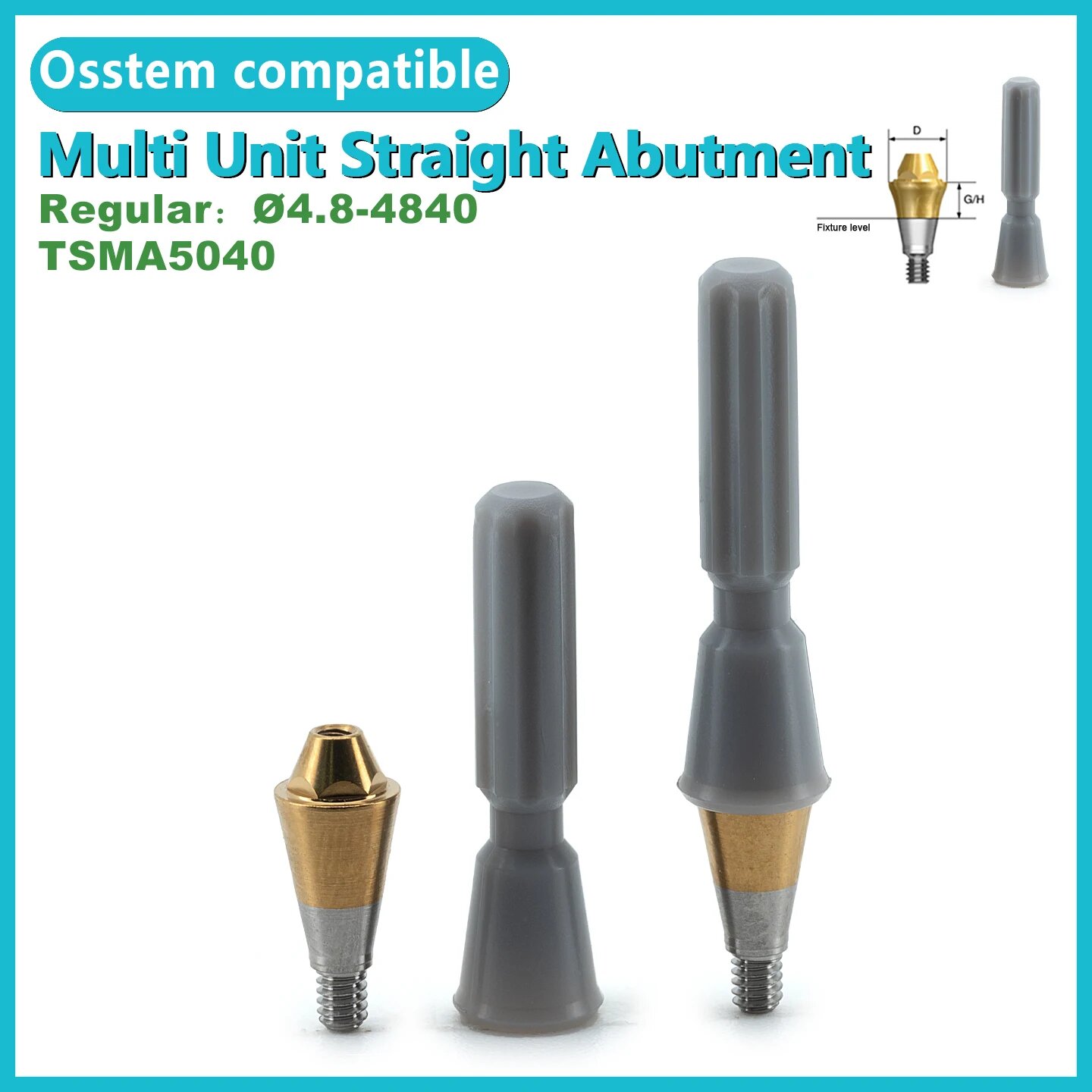 Абатмент Osstem Multi Unit Straight Regular Ø4.8-4840 TSMA5040