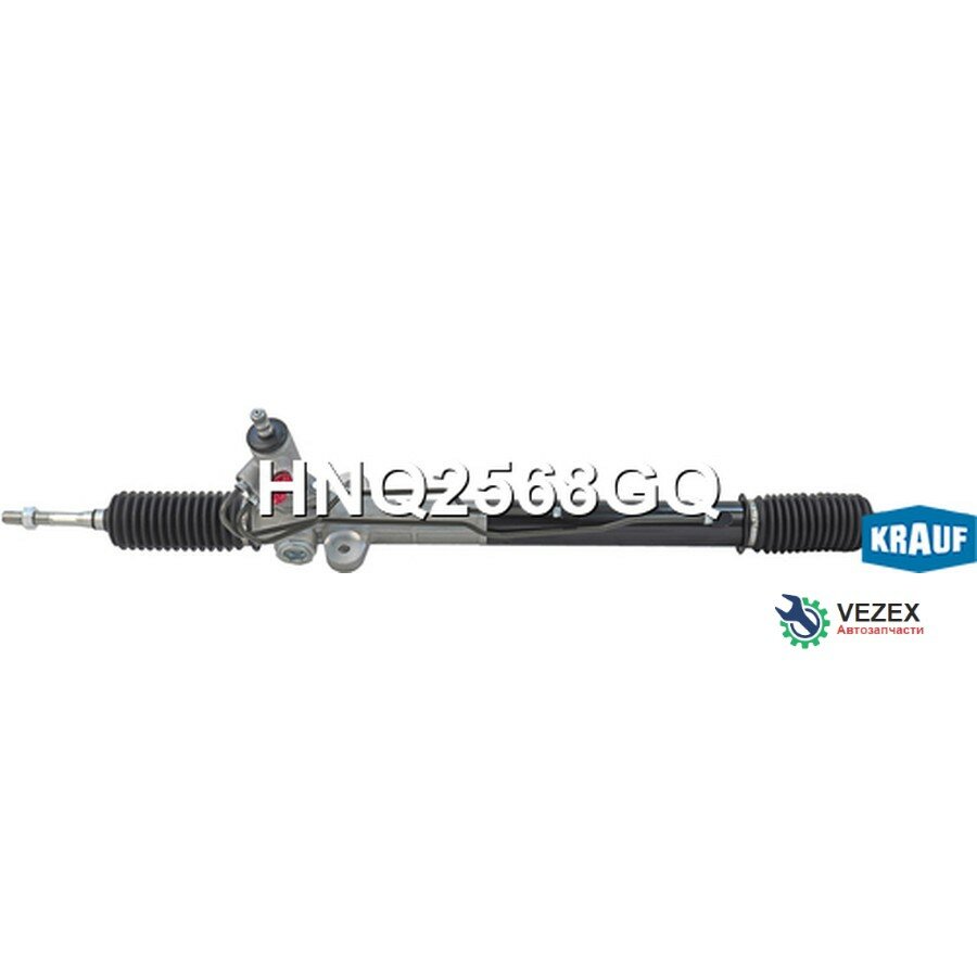 KRAUF HNQ2568GQ Рулевая рейка с тягами гидравлическая (HYUNDAI Santa Fe II 2006-2012, вход/выход М16/М16, Использова
