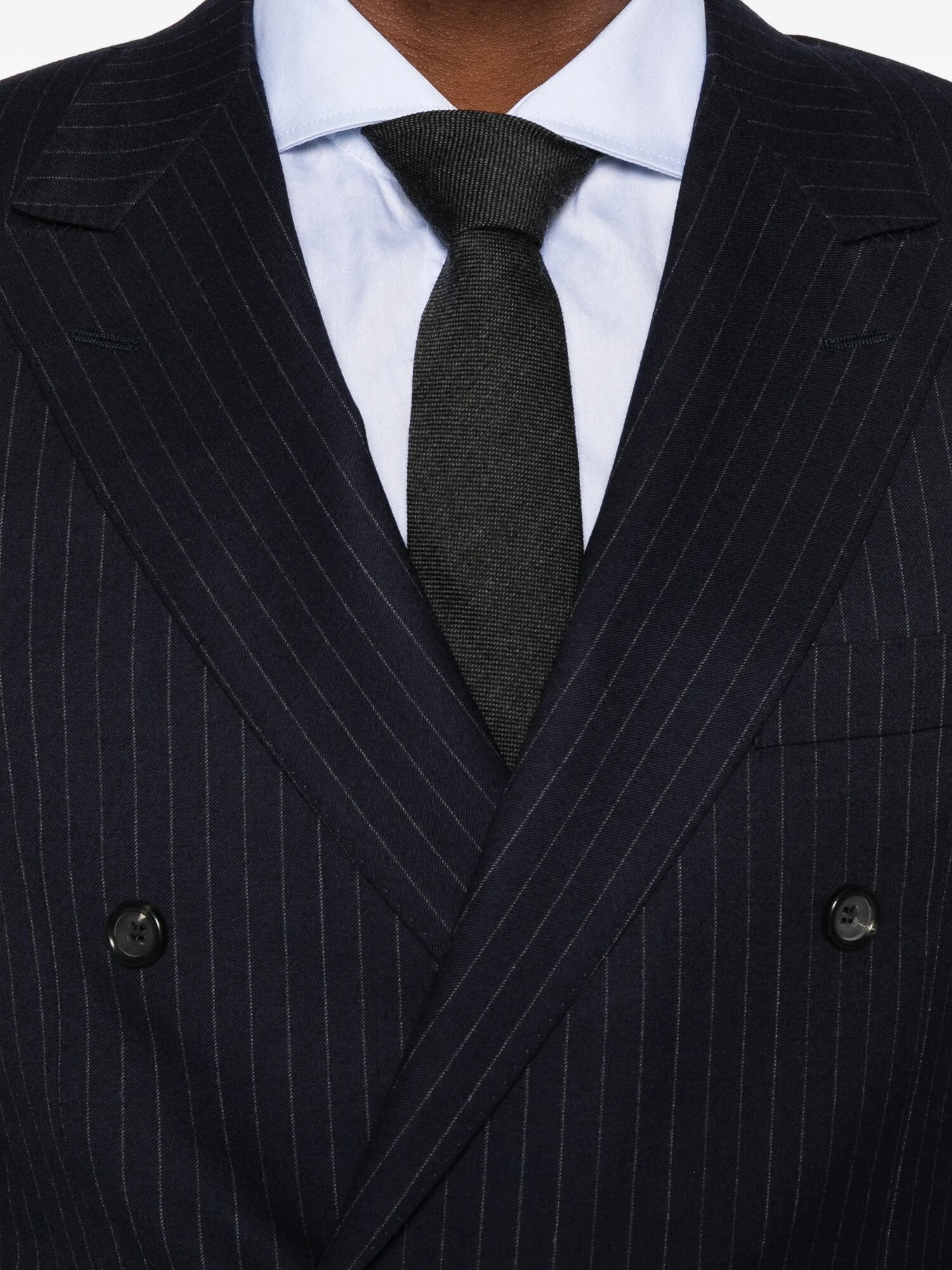 Комбинезон Canali Pinstripe double-breasted suit, размер 50, blue — фото 1