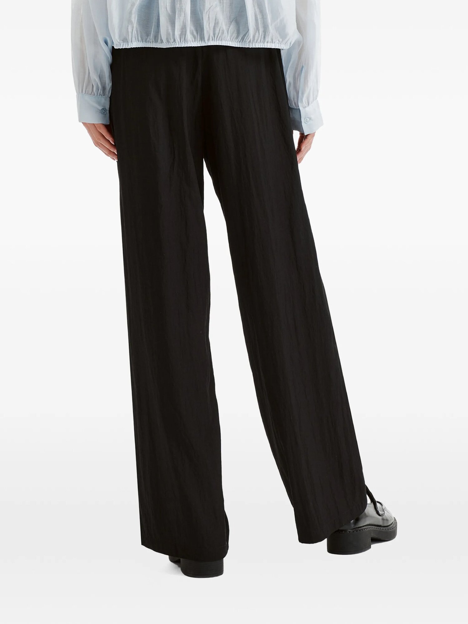 Брюки B+ab Drawstring wide-leg trousers, размер XS, black/black — фото 1